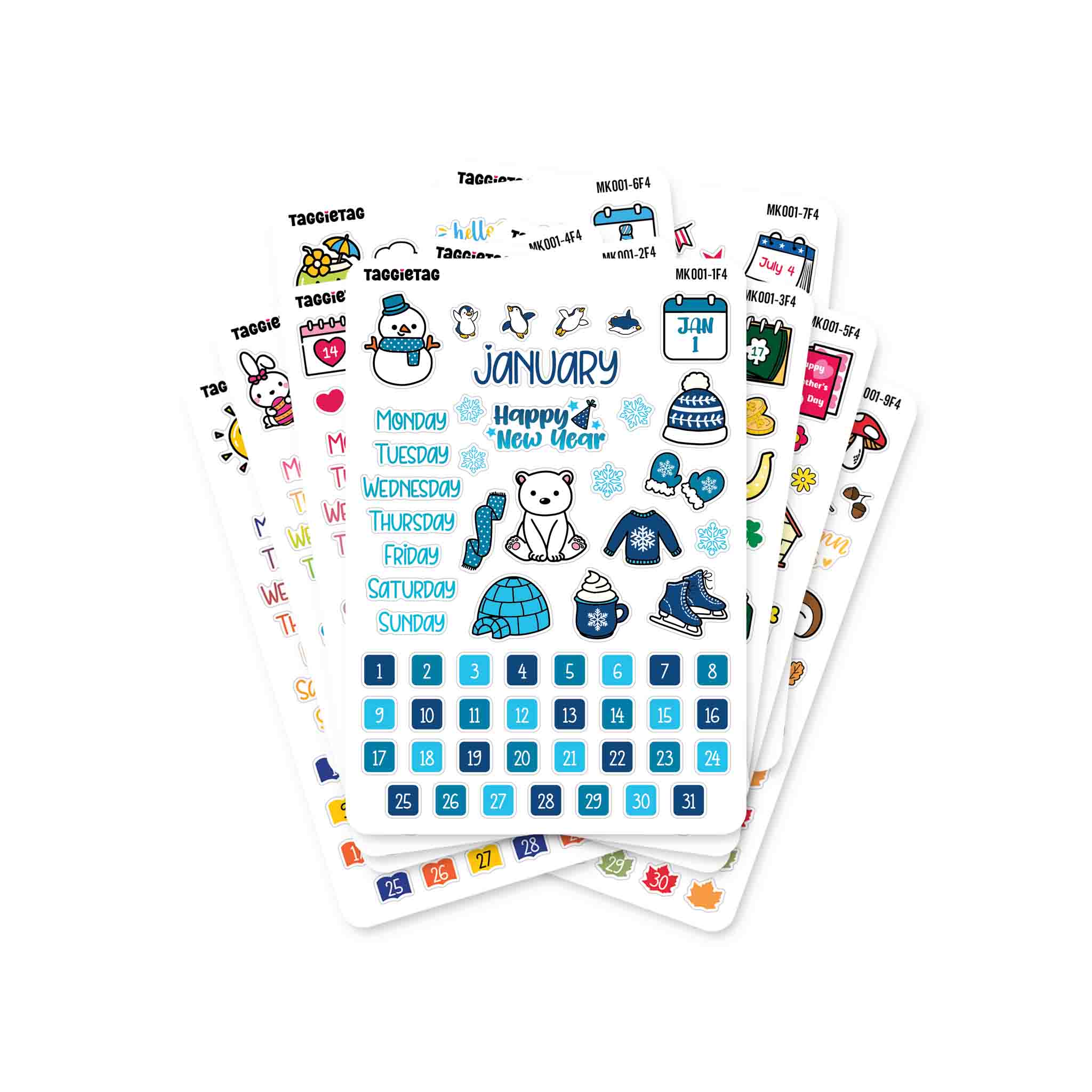 Monthly Sticker Kits – TaggieTag